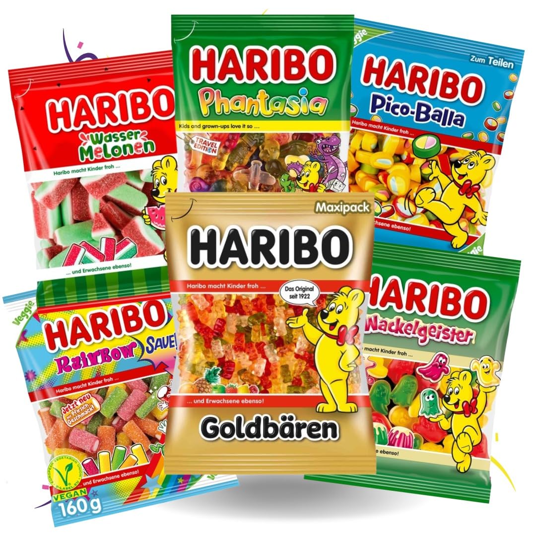 Gummibärchen Haribo Bärenvielfalt - Die 6er Mixbox – Sweet Bobo