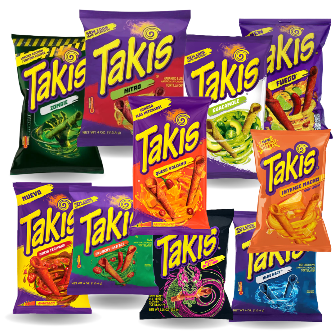 5er Paket - Takis Chips Amerikanische Tortillas Verschiedene Sorten ...